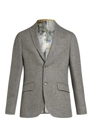 Etro Single-breasted Wool Blazer - Grey