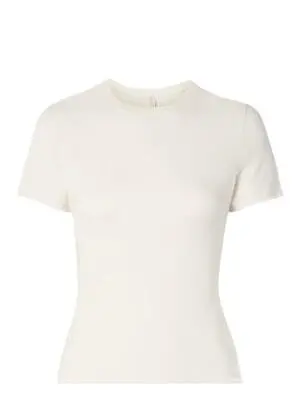 SKIMS Stretch-cotton Jersey T-shirt - Ivory
