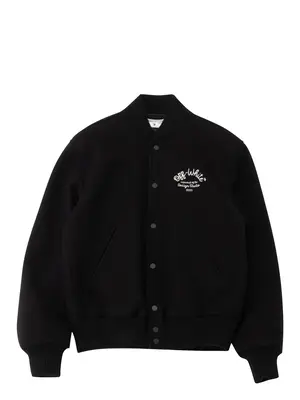 Off-White Arrows Varsity Jacket - Black