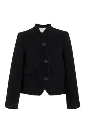 HOUSE OF DAGMAR Curved Wool-Blend Jacket