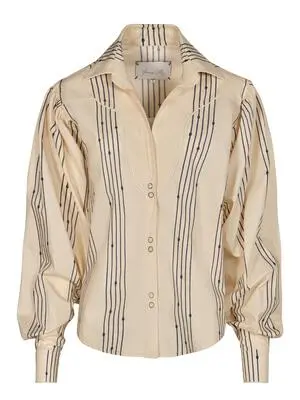 JOHANNA ORTIZ Balloon Sleeve Cotton Shirt