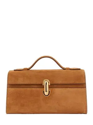 Savette Savette Suede Symmetry Pochette Tote Bag Blue