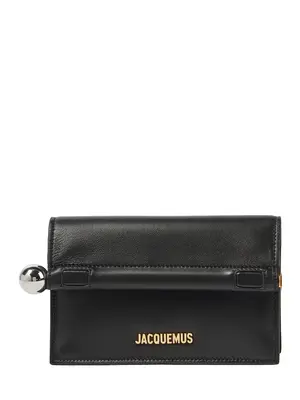 Jacquemus La Petite Pochette Rond Carré Leather Clutch - Black