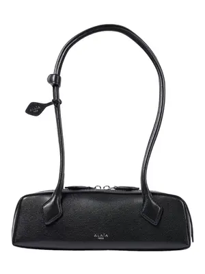 Alaïa Teckel Small Leather Shoulder Bag - Black