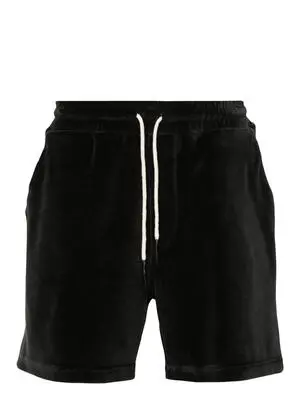 OAS Company Oas Velour Track Shorts - Black