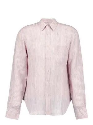 120% LINO Striped Linen Shirt