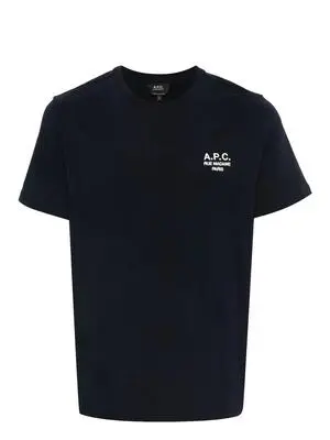 A.p.c. Logo-print T-shirt - Blue