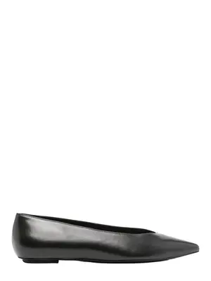 STUART WEITZMAN Pointed-toe Ballerinas - Black