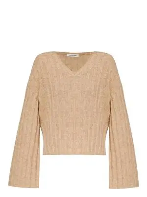 BY MALENE BIRGER V-neck Jumper - Neutrals