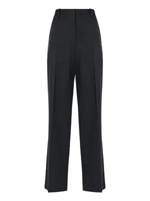 THE ROW Encore Flared Wool Pants - Black