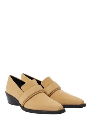 Proenza Schouler Bronco Suede Loafers - Beige