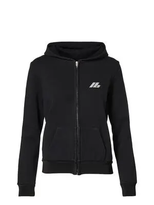 Balenciaga Cotton-blend Jersey Hoodie - Black
