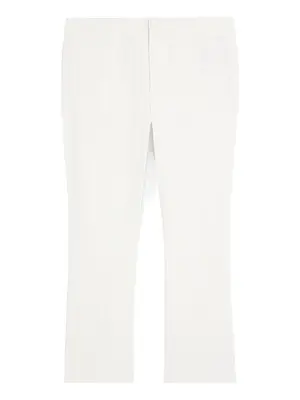 Another Tomorrow Hemp-Blend Kick-Flare Pants Off-white