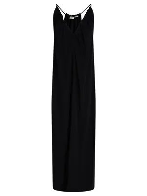 Bite Studios Theros Ruched Crepe Midi Dress - Black