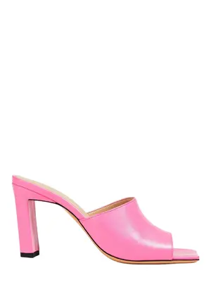 WANDLER Nana Leather Mules - Bubblegum