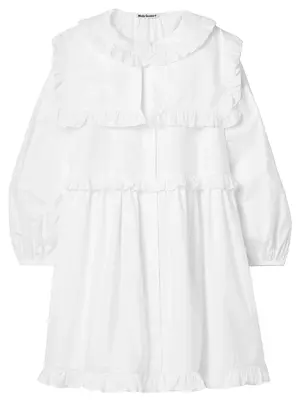 MOLLY GODDARD Lizzie Ruffled Mini Dress - White