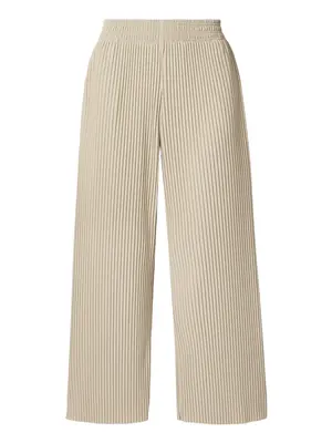 Max Mara Rolanda Plissé-crepe Pants - Neutrals
