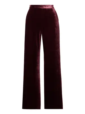 ETRO Etro Velvet Straight-Leg Trousers