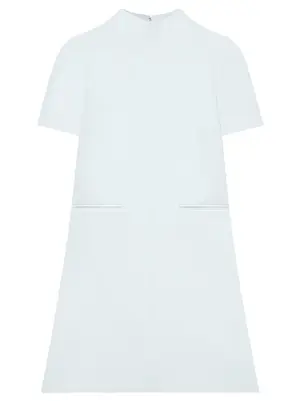 COURREGES Twill A-line Mini Dress - Blue
