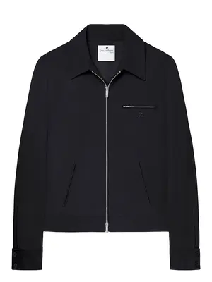 COURREGES Twill-weave Shirt Jacket - Black
