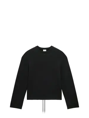 COURREGES Fleece Jumper - Black