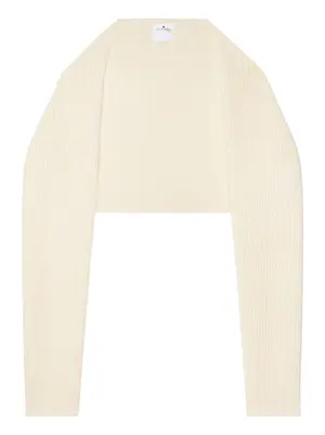 COURREGES Courrèges Cropped Wool Bolero