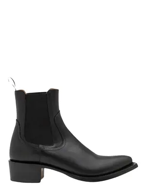 424 424 Cowboy Ankle Boots