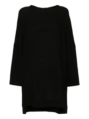 Rick Owens Phleg Mini Virgin Wool Blouse - Black