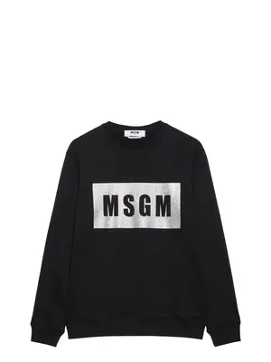 MSGM Logo-print Sweatshirt - Black