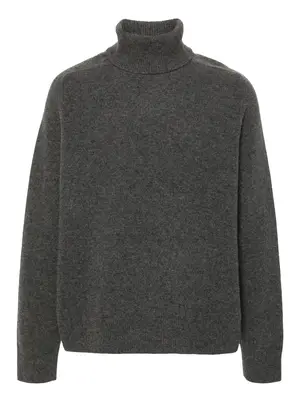 MAISON MARGIELA Roll Neck Wool Jumper - Grey