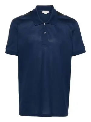 Alexander McQueen Logo-tape Polo Shirt - Blue