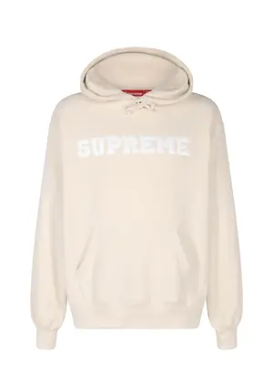 Supreme Logo-appliquéd Hoodie Neutrals