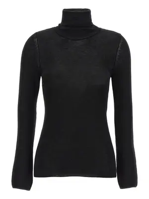 TOM FORD Silk Cashmere Turtleneck Sweater - Black