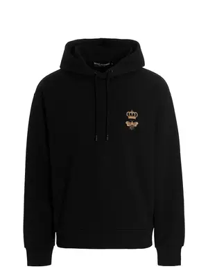 Dolce & Gabbana Sicily' Cotton Hoodie - Black