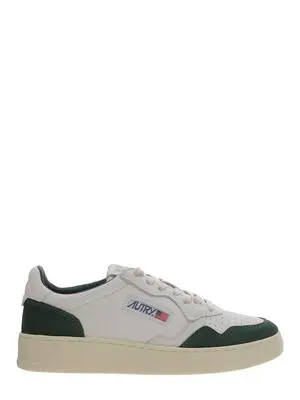 AUTRY Low Medalist Leather Sneakers Green