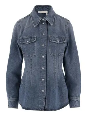 Chloé Cotton-blend Shirt - Denim