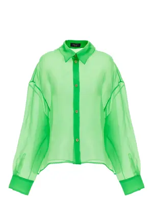 A.W.A.K.E. Mode Organdy 80s Shirt - Green