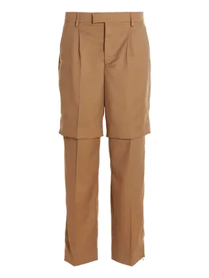 VTMNTS Tailored Virgin Wool Pants - Beige