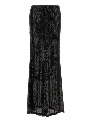 LE TWINS Maria Cristina Maxi Skirt - Black