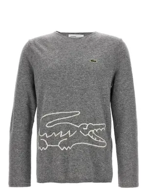 Comme Des Garçons X Lacoste Crewneck Sweater - Gray