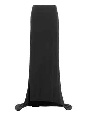 Magda Butrym Asymmetrical Long Skirt - Black