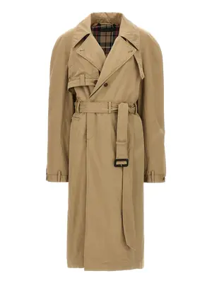 Balenciaga Deconstructed Trench Coat - Beige