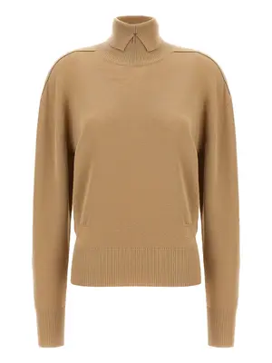 Burberry Turtle-neck Sweater - Beige