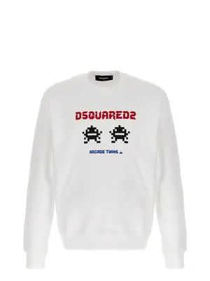 Dsquared2 Cool Fit' Sweatshirt - White
