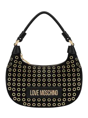 Moschino Eyelet-embellished Mini Bag - Black