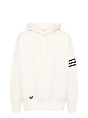 Adidas 3-stripes Logo Hoodie - Neutrals