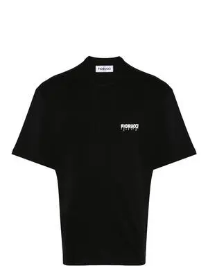 Fiorucci Raised-logo Cotton T-shirt - Black
