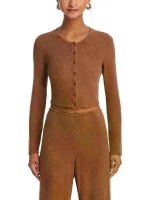 LESET Lauren Crewneck Cardigan Squirrel