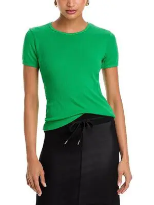 LESET Pointelle Tee - Vert