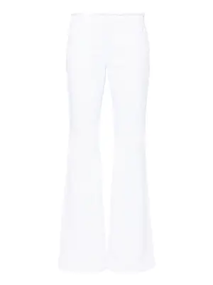 Givenchy Raw-cut Detail Low-rise Flared Jeans - White
